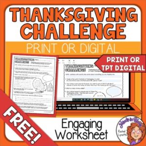 10 FREE (and AWESOME!) Thanksgiving Activities You Can Download Now ...