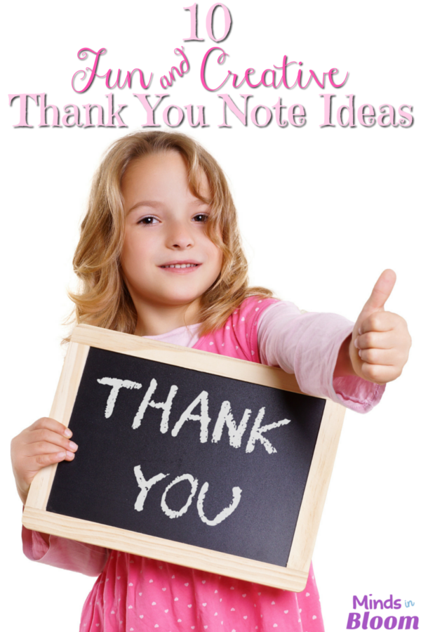 10 Fun and Creative Thank You Note Ideas - Minds in Bloom