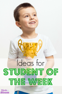 Ideas for Student of the Week, Super Star, VIP etc. - Minds in Bloom