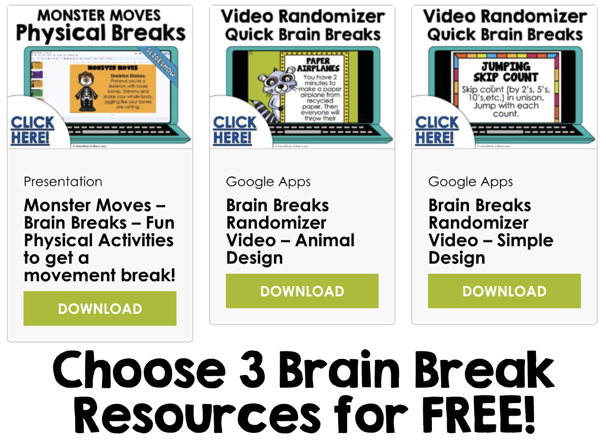 Brain Breaks - 20 awesome ways to energize your students FAST! - Minds ...