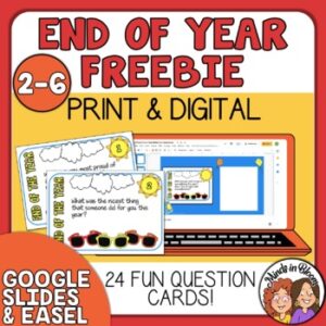 End of the Year Freebies - Minds in Bloom