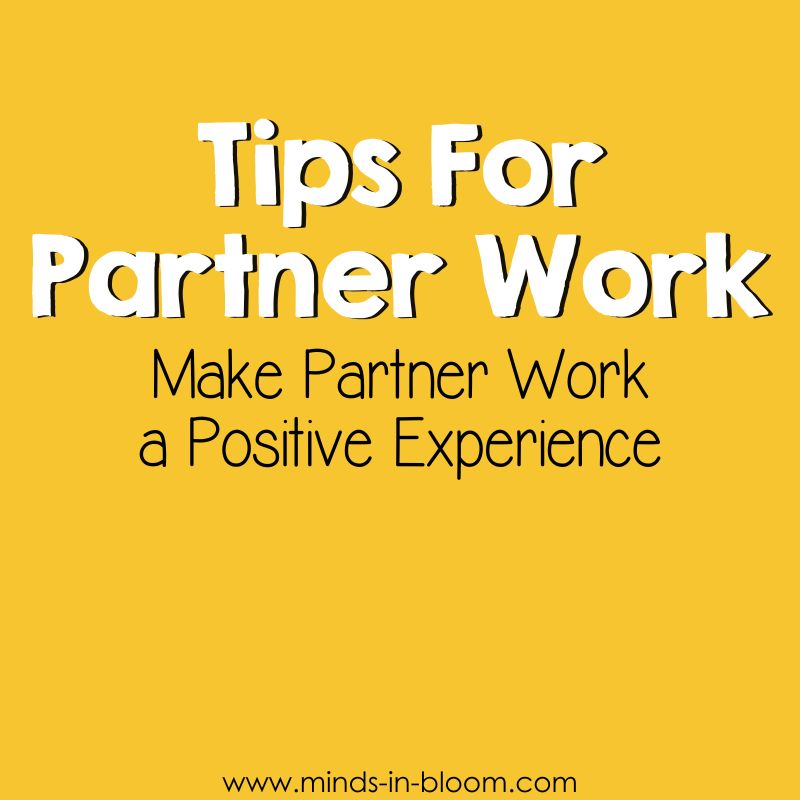 Tips for Partner Work - Minds in Bloom