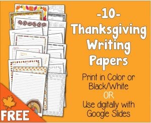 20 Thanksgiving Writing Prompts - Minds in Bloom