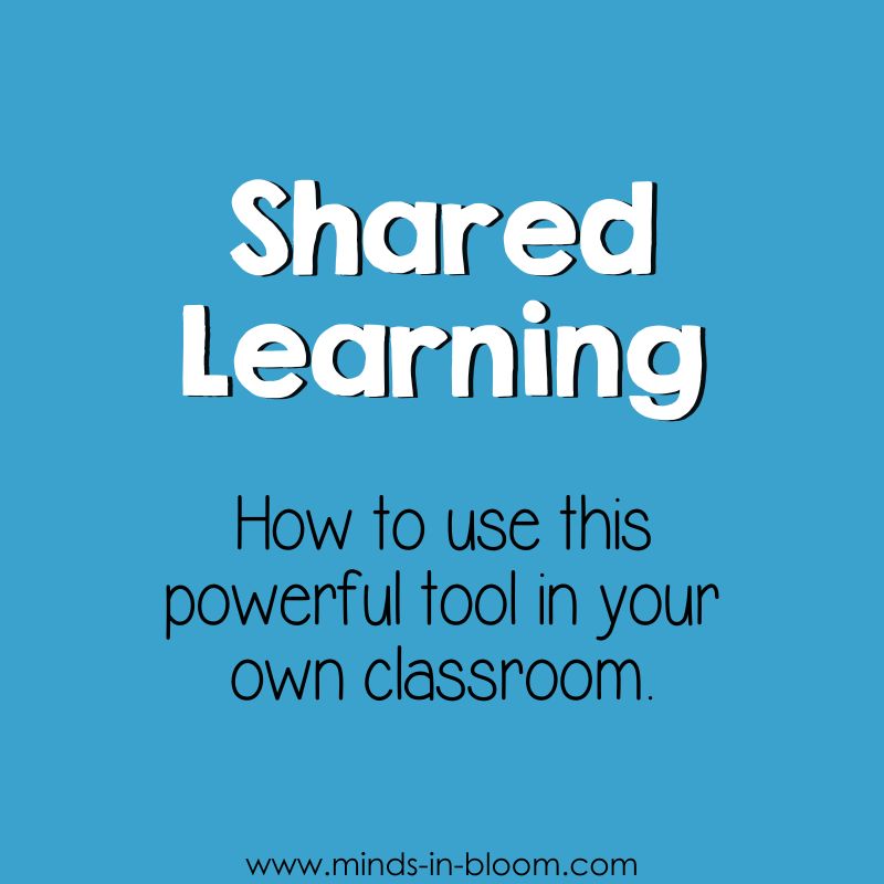 The Importance of Shared Learning - Minds in Bloom