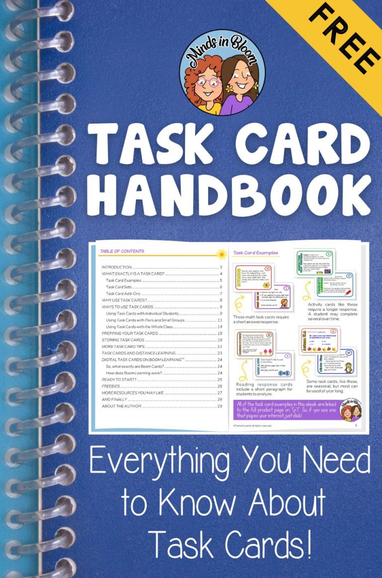 31 Terrific Ways to Use Task Cards with Your Students - Minds in Bloom