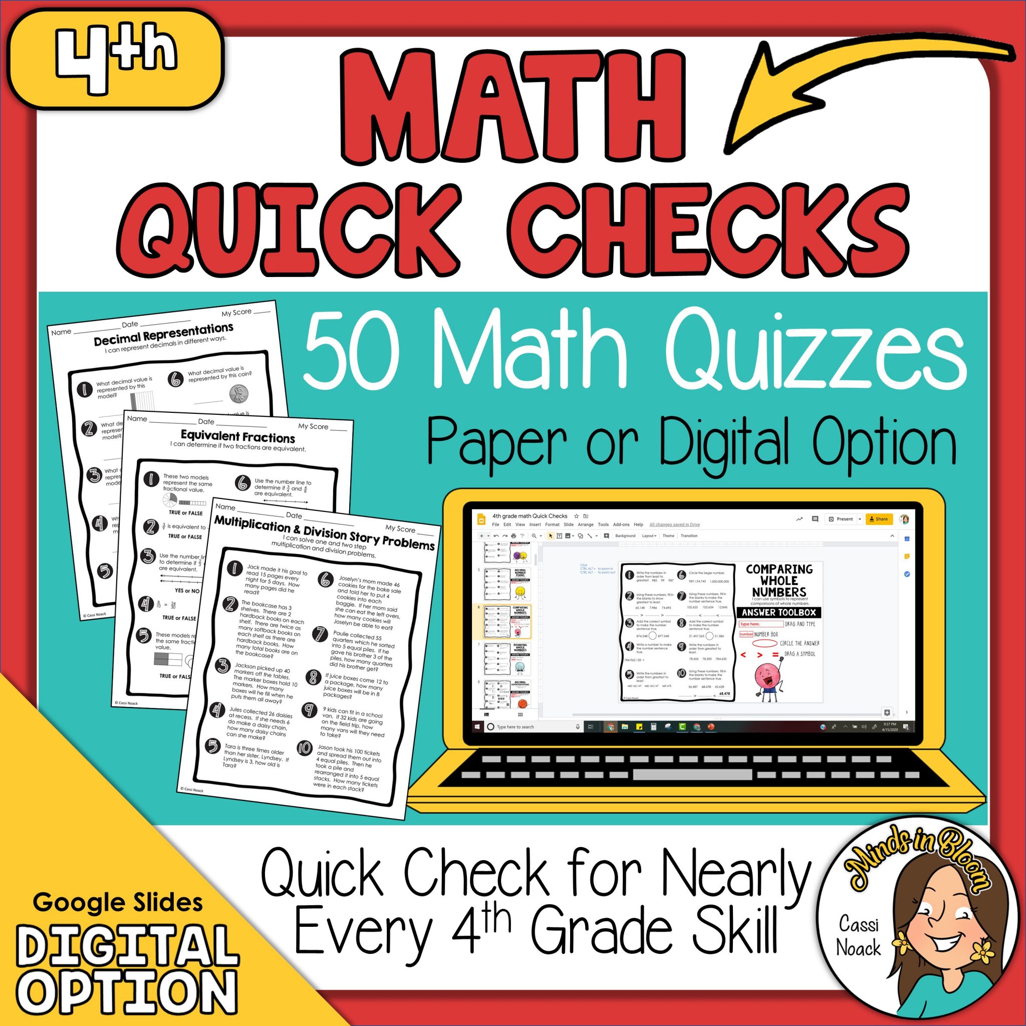 3rd - 5th Grade Math Quick Checks - Minds in Bloom