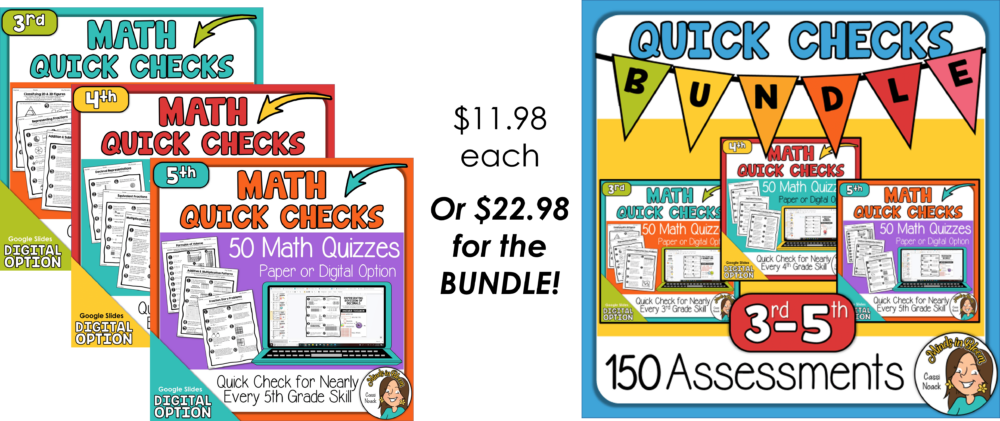3rd - 5th Grade Math Quick Checks - Minds in Bloom