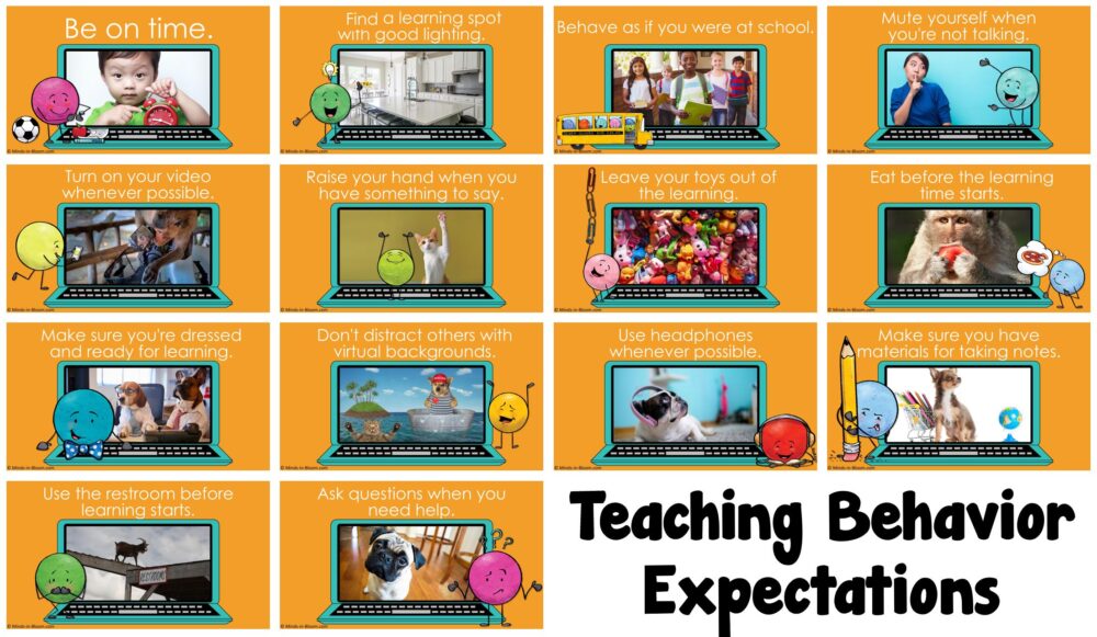 Distance Learning Back to School Rules and Procedures - Minds in Bloom