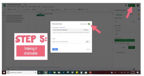 5 Steps to Create Self-Checking Activities with Google Sheets - Minds ...