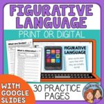 Figurative Language Worksheets and Google Slides Idiom, Simile ...