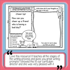Paragraph Writing of the Week - Differentiation Bundle for Grades 2-3 ...