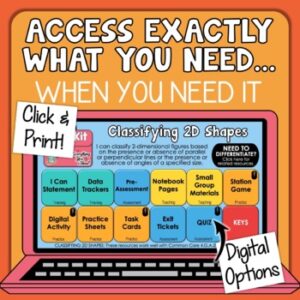 Classifying 2-D Shapes by their lines and angles with Digital Options ...
