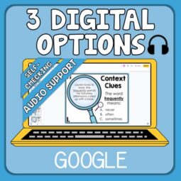 Context Clues Task Cards and Anchor Chart Print and Digital with Audio ...