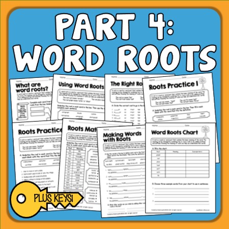 Prefixes Suffixes Roots Worksheets plus Digital Version - Google Slides ...