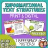 Informational Text Structures Posters Freebie - Description, Sequence, & more! - Minds in Bloom