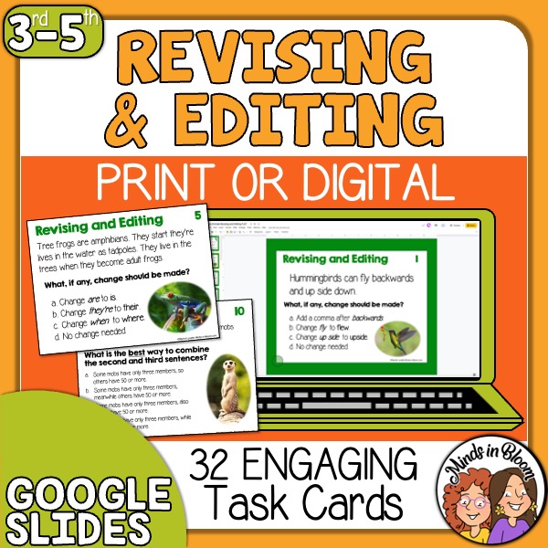 Revising & Editing - Task Card BUNDLE (for Fiction and Informational ...