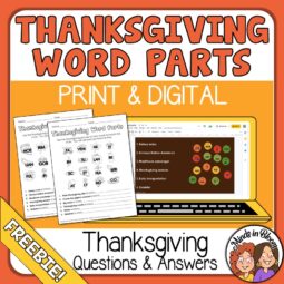 Thanksgiving Word Activity - FREEBIE! - No-Prep Printables and Google ...