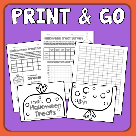 FREE Halloween Candy Graphing Survey and Bar Graph Activity - Minds in ...