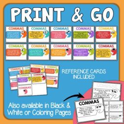 Commas Posters FREEBIE - Reinforcing grammar rules - word walls ...