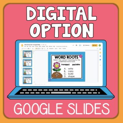 Word Root Task Cards Using Word Pairs | Set 1 | Print & Digital | ELA ...