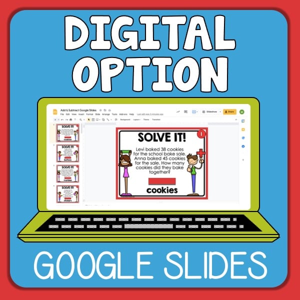 Addition and Subtraction Word Problems - Math Story Problem Task Cards ...