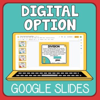 Division Task Cards - Interpreting the Remainder Word Problems + Anchor ...