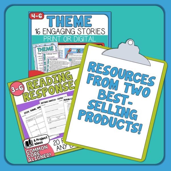 Theme Freebie! Graphic Organizer, Anchor Chart, & Worksheet - No Prep ...