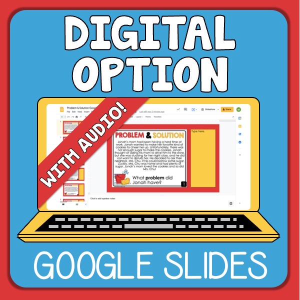 Problem and Solution Task Cards | Print & Digital Google Slides | with Audio Support! - Minds in ...