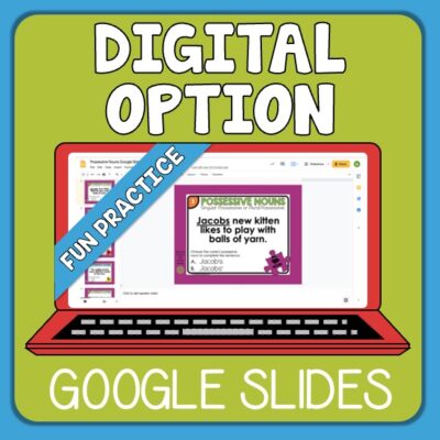 Possessive Nouns Task Cards | Singular & Plural | Print & Digital ...