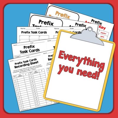 Prefixes Task Cards with Differentiated Response | Print and Google ...
