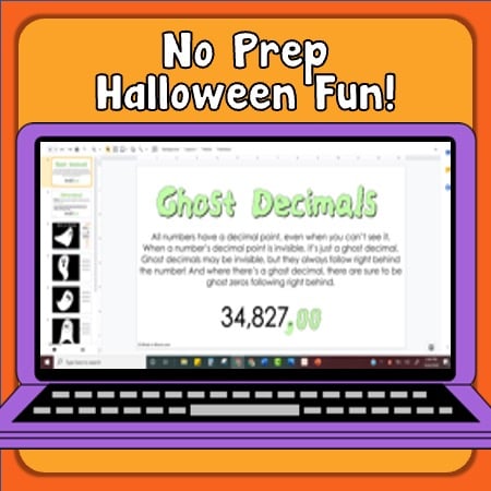 FREE Halloween Math Adding and Subtracting Decimals Google Digital or ...