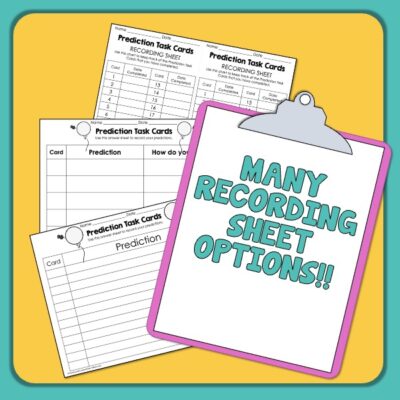 Making Predictions Task Cards - Predicting Print, Digital & Google ...