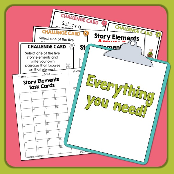 Story Elements Task Cards Set 2 - Setting, Character, Conflict, and ...