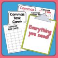 Comma Task Cards (Multiple Choice) Print or Digital Google Slides ...