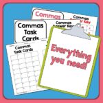 Comma Task Cards (Multiple Choice) Print or Digital Google Slides ...
