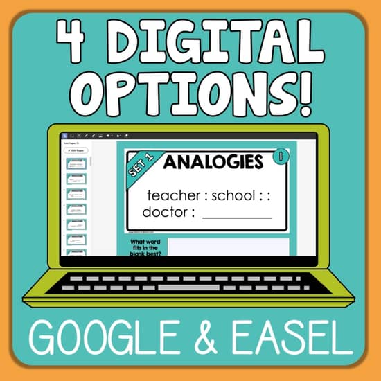 Analogies Task Cards (Analogy Set 2 - Short Answer - 3 SETS!) ELA Test ...