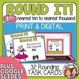 Rounding Practice for 3rd Grade | Round to tens, hundreds, & thousands ...