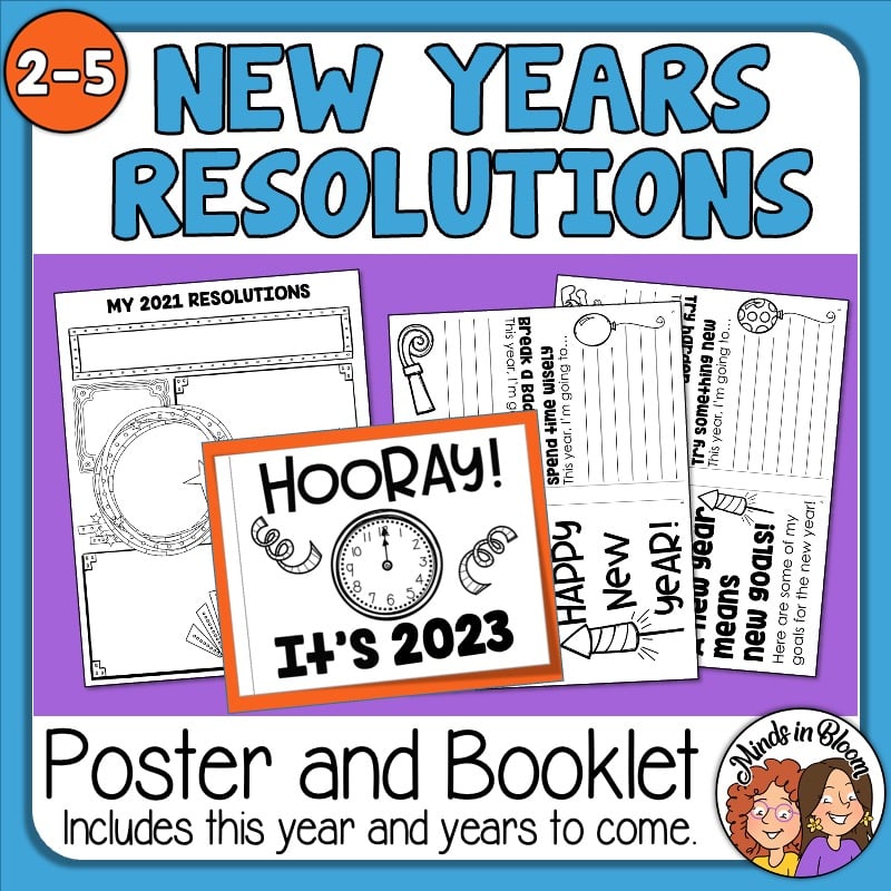 New Years 2023 Resolutions - Reflecting and Setting Goals Poster ...