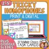 Homophones Task Cards | 6 Commonly Confused Homophones | Print ...