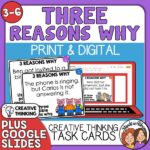 24 Creative Thinking Task Cards - 3 Reasons Why - Lateral Thinking with ...