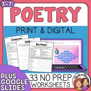 Poetry Unit - 21 Patterns that are Perfect for Writing Poems - Digital ...