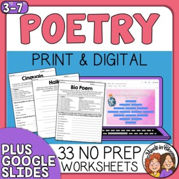 Poetry Unit - 21 Patterns that are Perfect for Writing Poems - Digital ...