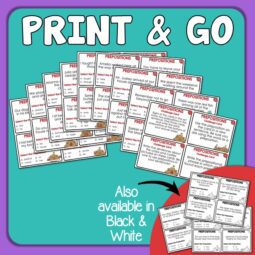 Prepositions Task Cards (Beginners Set - Multiple Choice) | Print ...