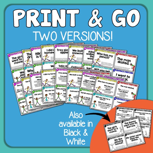 Sentence Building Task Cards | Print & Digital with Google Slides ...