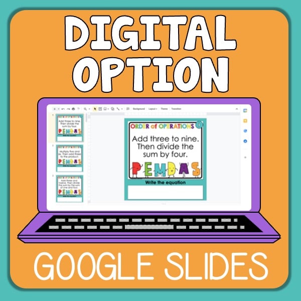 Order of Operations Algebraic Expressions Task Cards (Short Answer ...