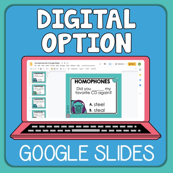 Homophones (Set 2) Task Cards - Multiple Choice Context Clue Practice ...