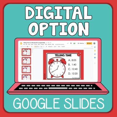 Telling Time to the Nearest 5 Minutes Task Cards (Multiple Choice ...