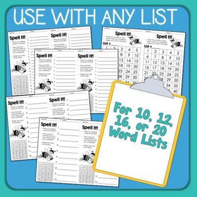 Spelling Activities Task Cards 40 Activity Cards for Any List with ...