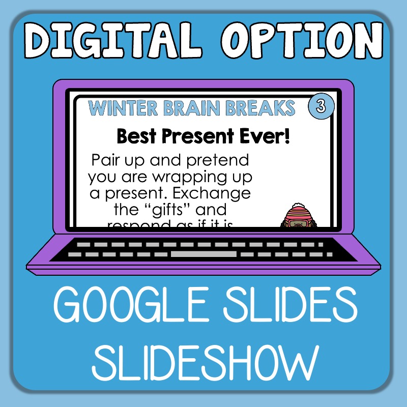 Brain Breaks for Winter Holidays FREEBIE - 12 Fun Activity Cards about ...