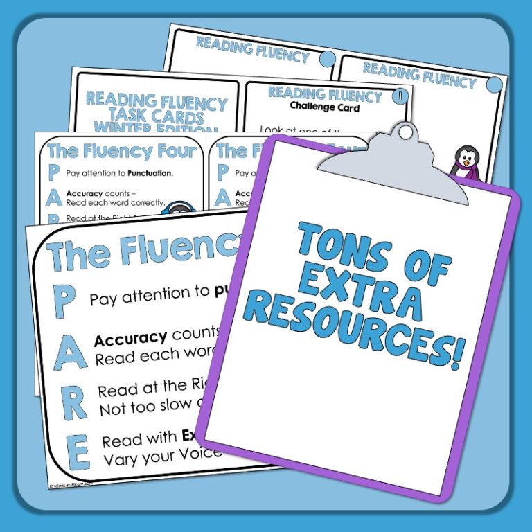 Reading Fluency Task Cards - for Winter - Fun Read Aloud Passages for ...